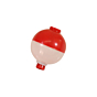 Fishfighter Plastic Float - Red/White - 1 1/2"
